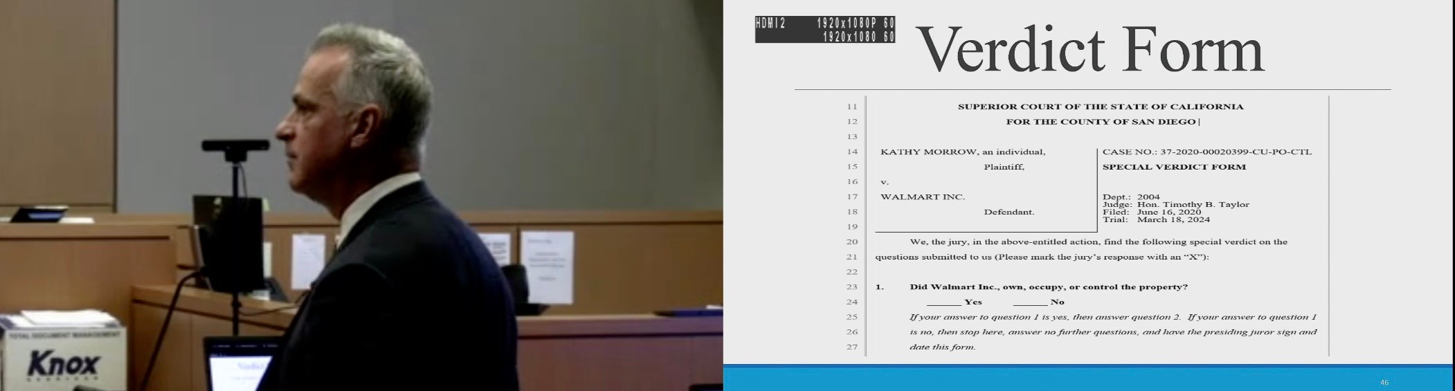 California Jury Awards $2.45M In Walmart Parking Lot Slip-and-Fall Trial, Watch Gavel-to-Gavel ...